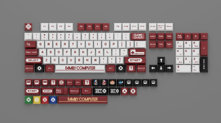 Keycap Đỏ Đen - Minitech- yêu setup